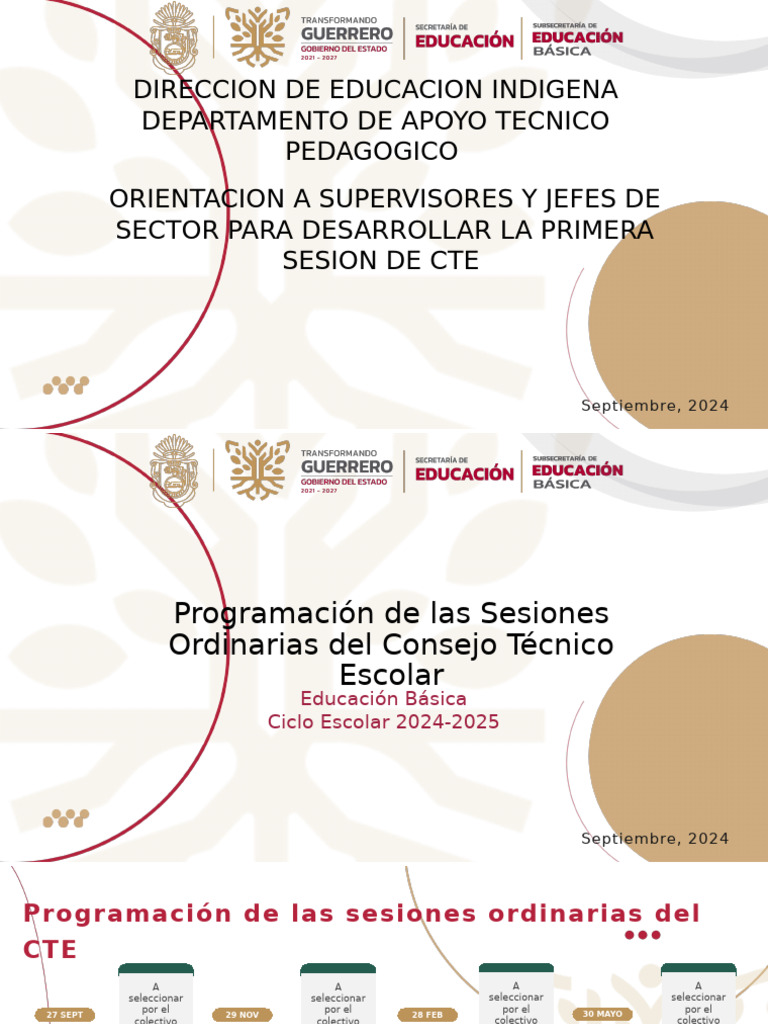 Primera Sesion Cte-2024-2025 | PDF