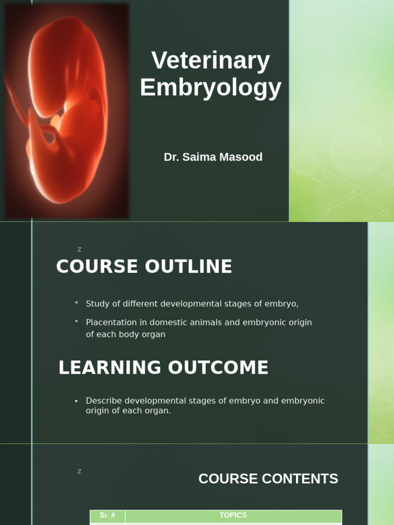 Embryology Introduction | PDF