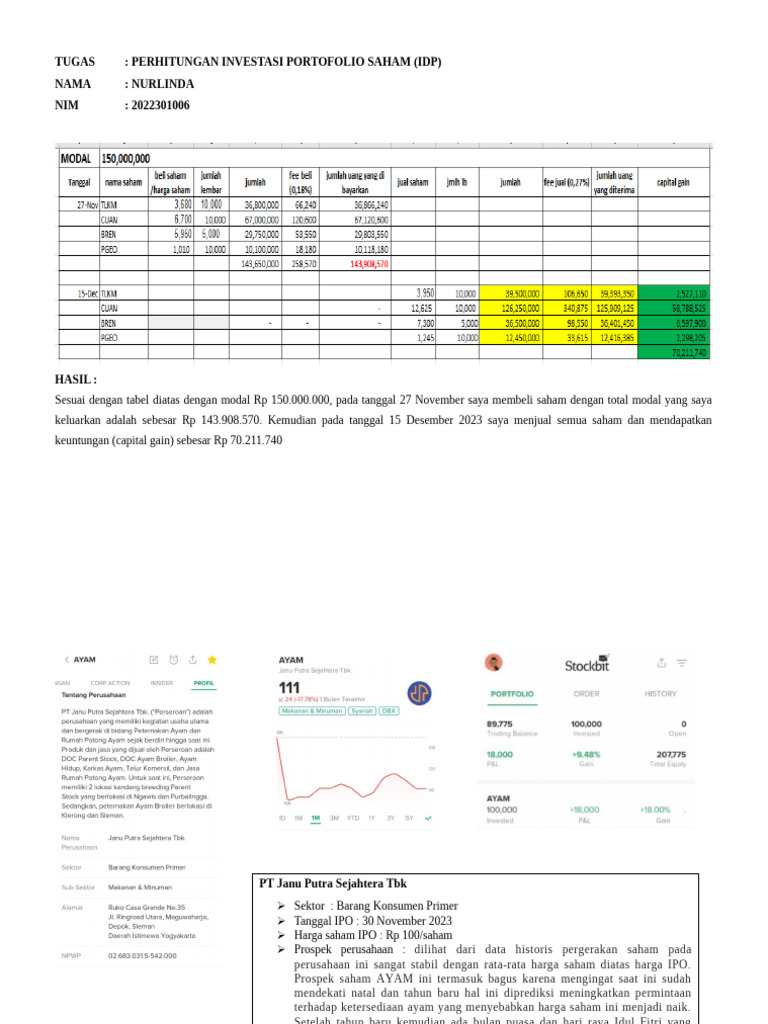 Idp - Nurlinda - 2022301006 | PDF