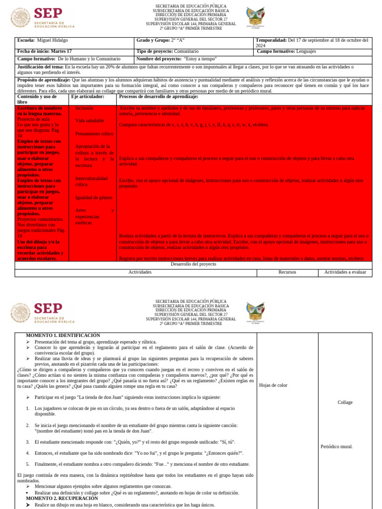 Proyectos Segundo | PDF