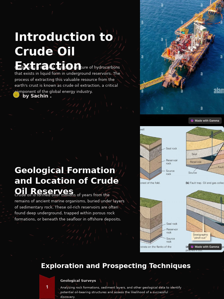 Introduction To Crude Oil Extraction | PDF