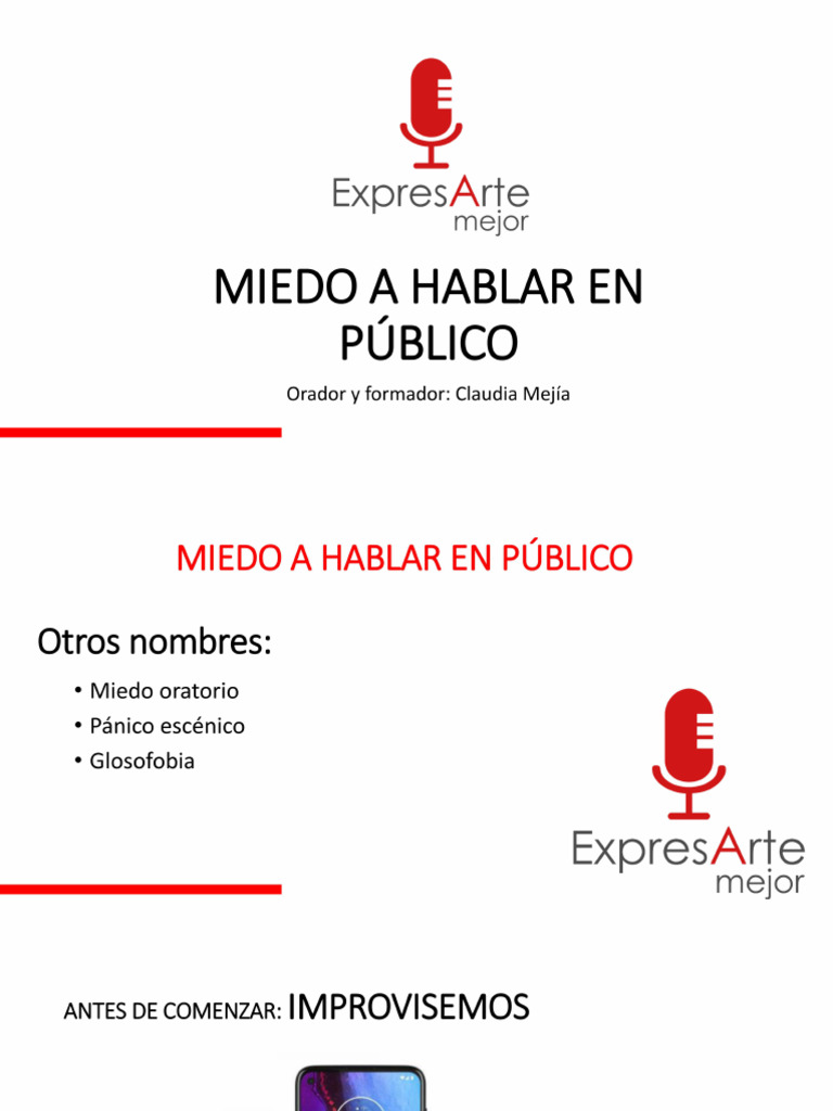 Miedo A Hablar en Publico - Cimm | PDF