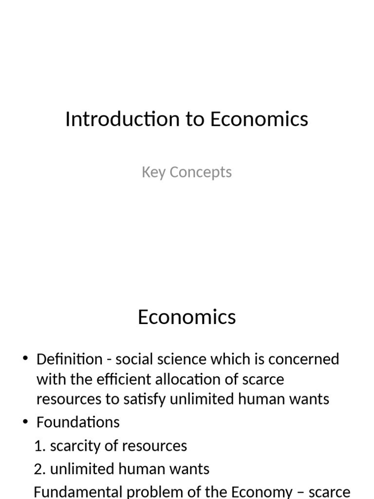 Introduction-to-Economics-Chapter-1 | PDF