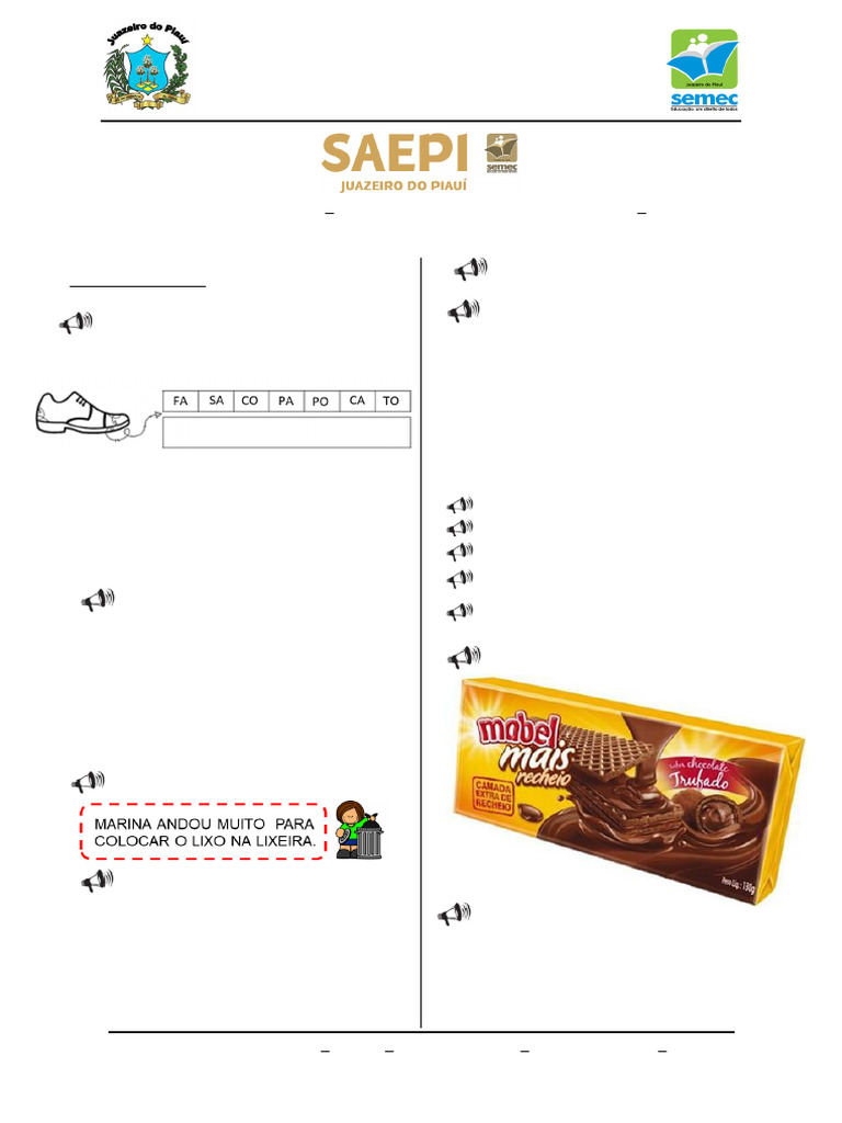 S1 - Saepi - 2º Ano - Gabarito | PDF