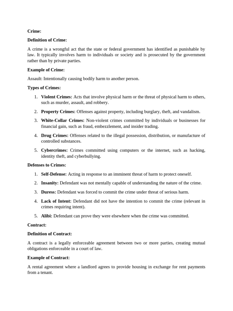 Crime and Contract | PDF