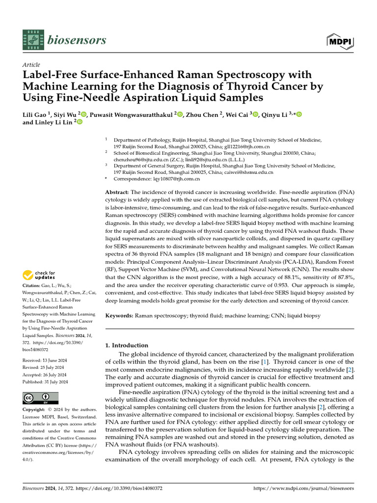 Label Free Surface Enhanced Ra | PDF
