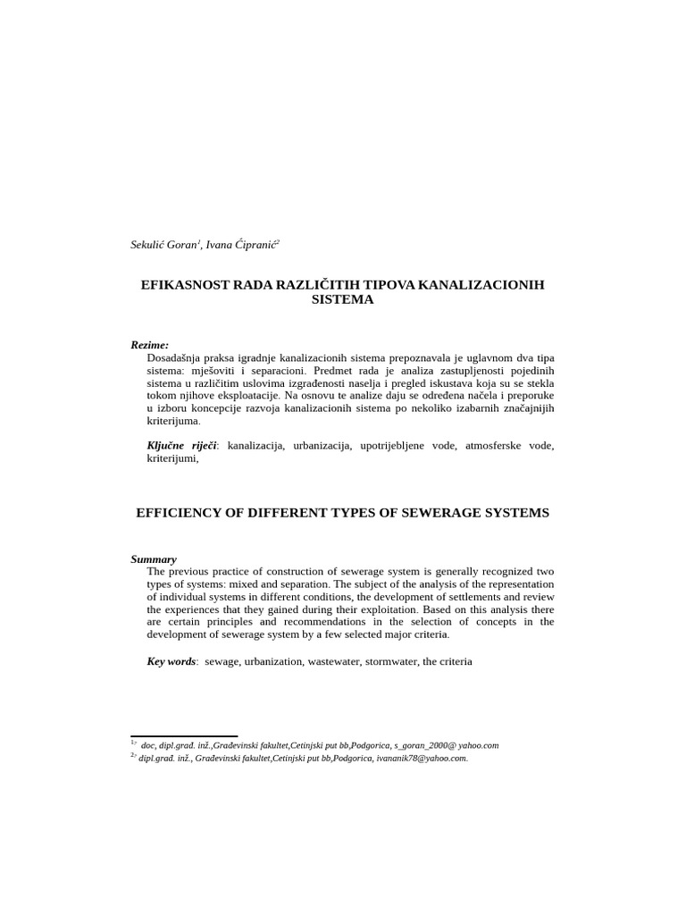 Sekulic GNP 2010 | PDF