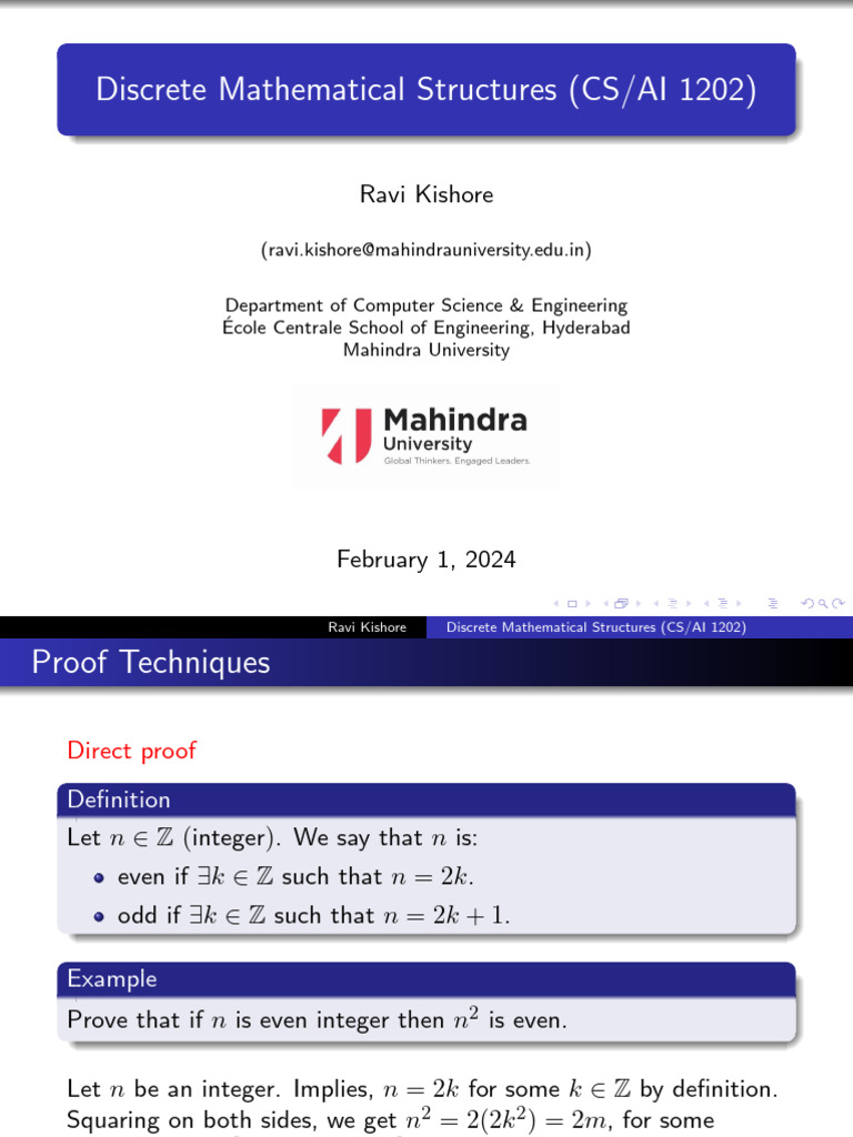 3 Proof Techniques DMS | PDF