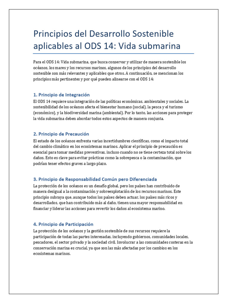 Principios_ODS_14 | PDF