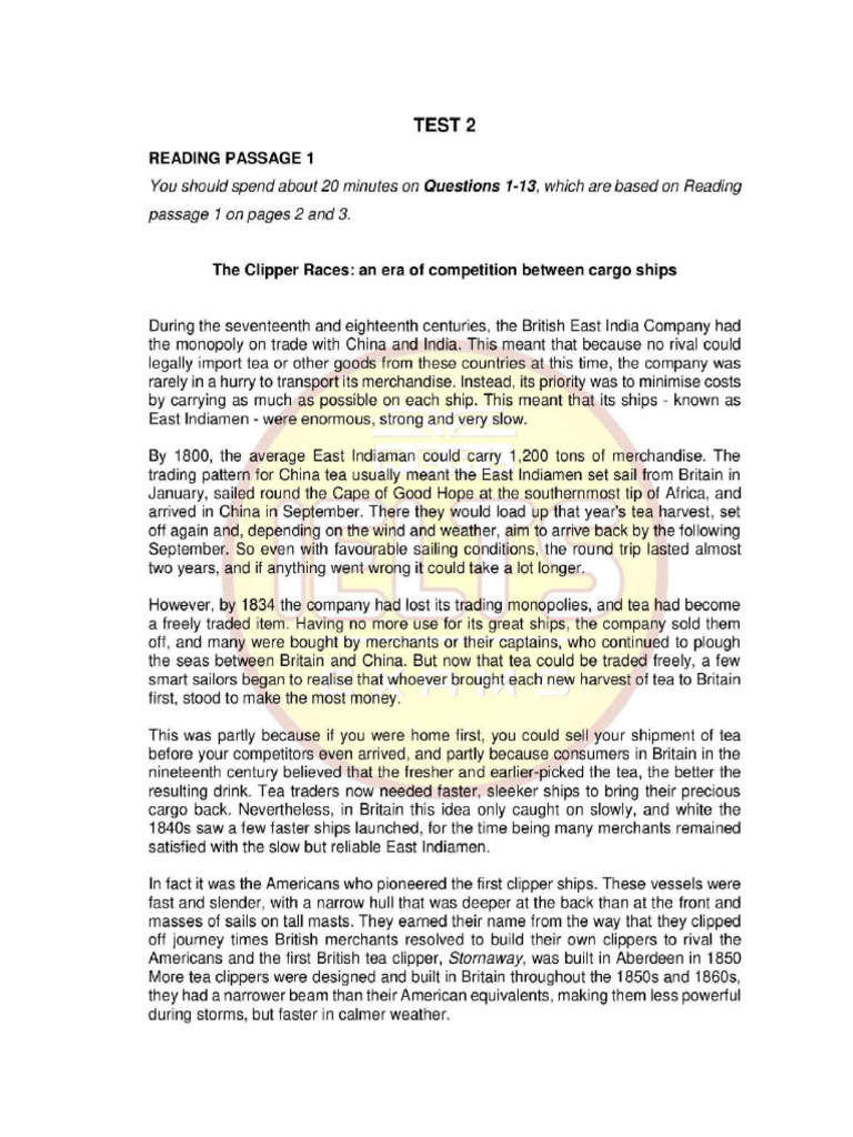 Read Test 2 | PDF