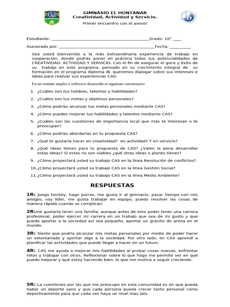 Primer Encuentro Asesor CAS 2023 | PDF | Creatividad