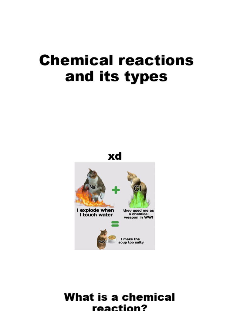 Chemical Reactions Types Presentation | PDF