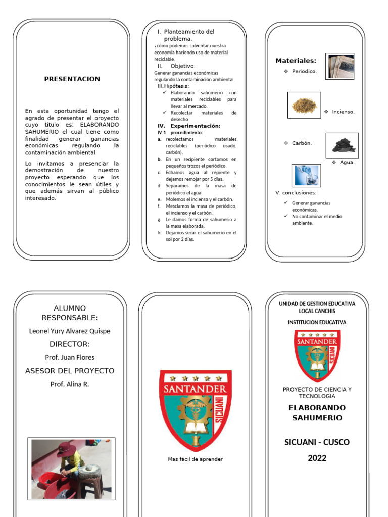 Triptico Leonel | PDF