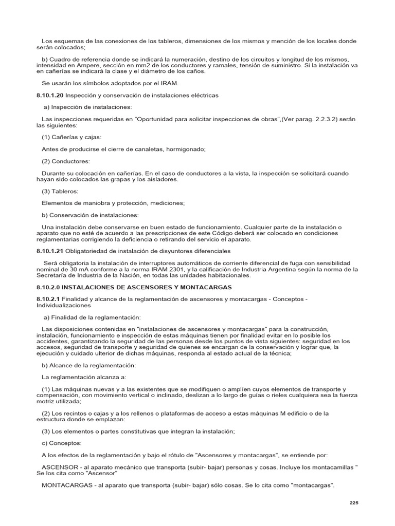Codigo Edificacion CABA Capitulo Ascensores | PDF | Ascensor | Máquina elevadora