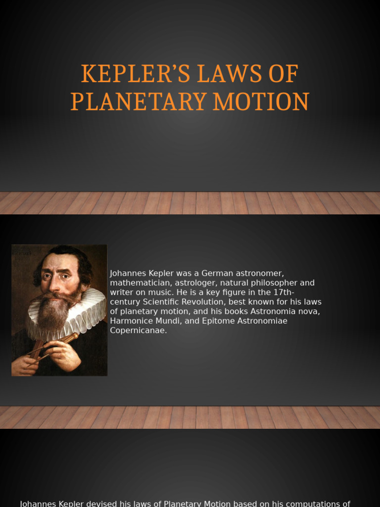 Keplers Laws of Planetary Motion | PDF