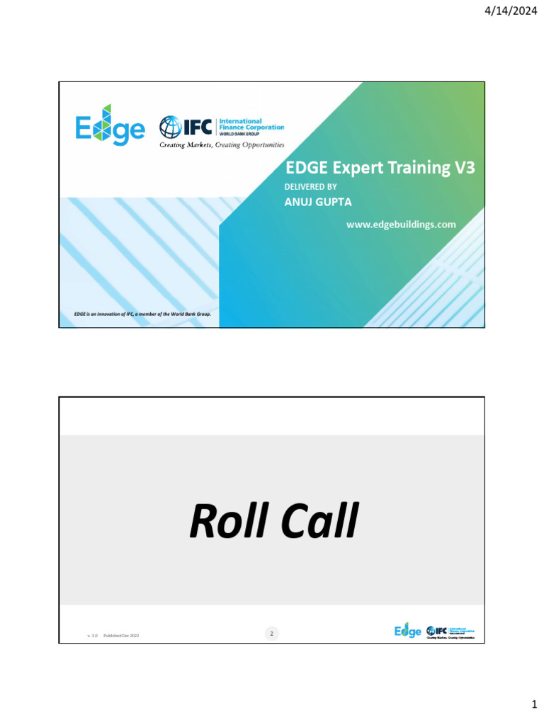 EDGE Workshop Presentation | PDF