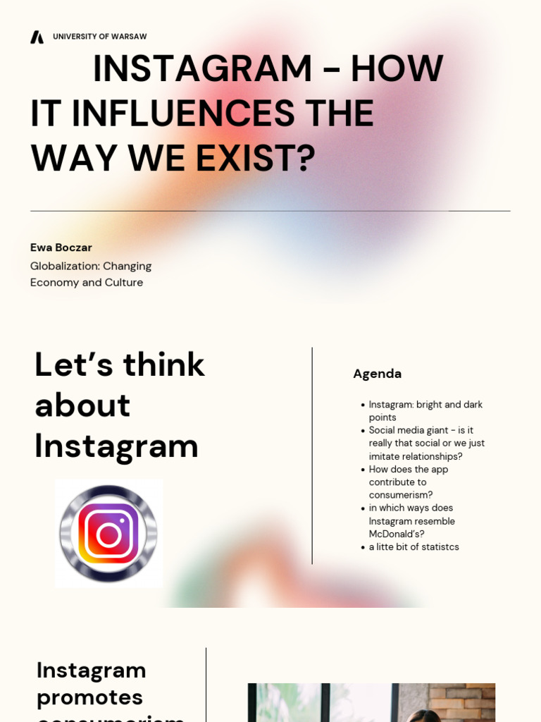 Instagram - presentation | PDF