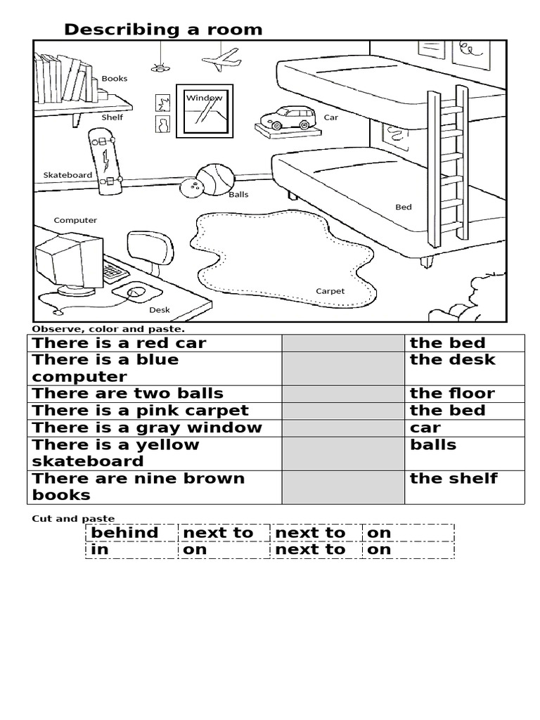 Prepositions and Colors Quinto | PDF