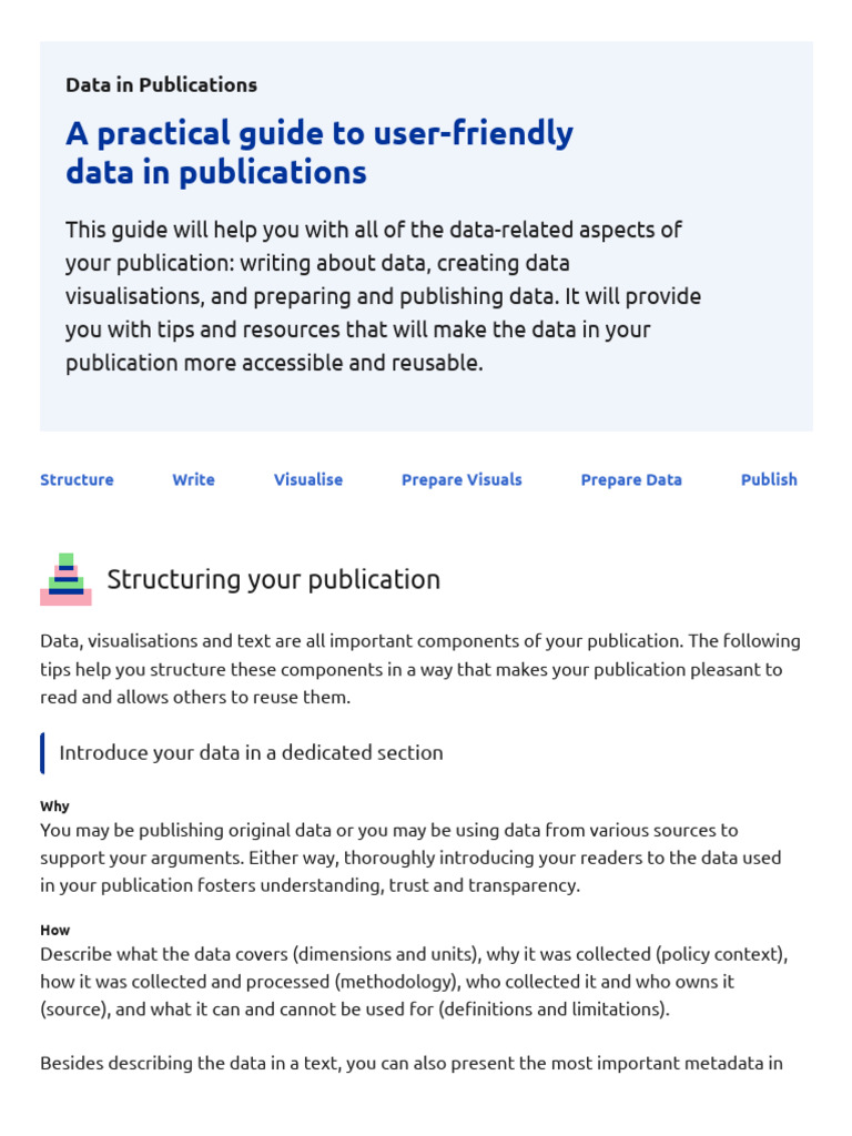 2022 Data in Publications Guide Extended | PDF