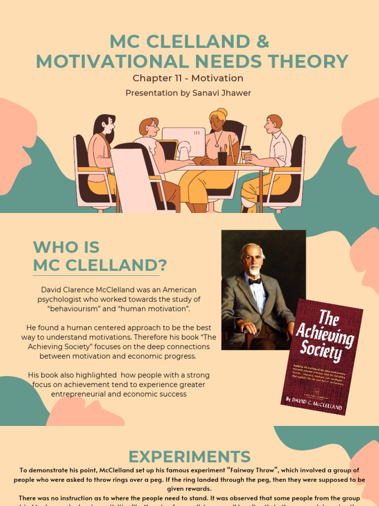 MC Clelland Motivation Presentation | PDF | Motivation | Motivational