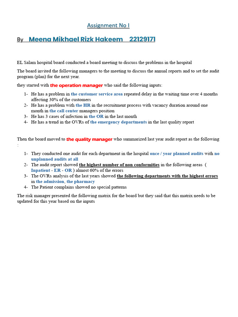 1st Assisnement Meena Mikhael Rizk | PDF