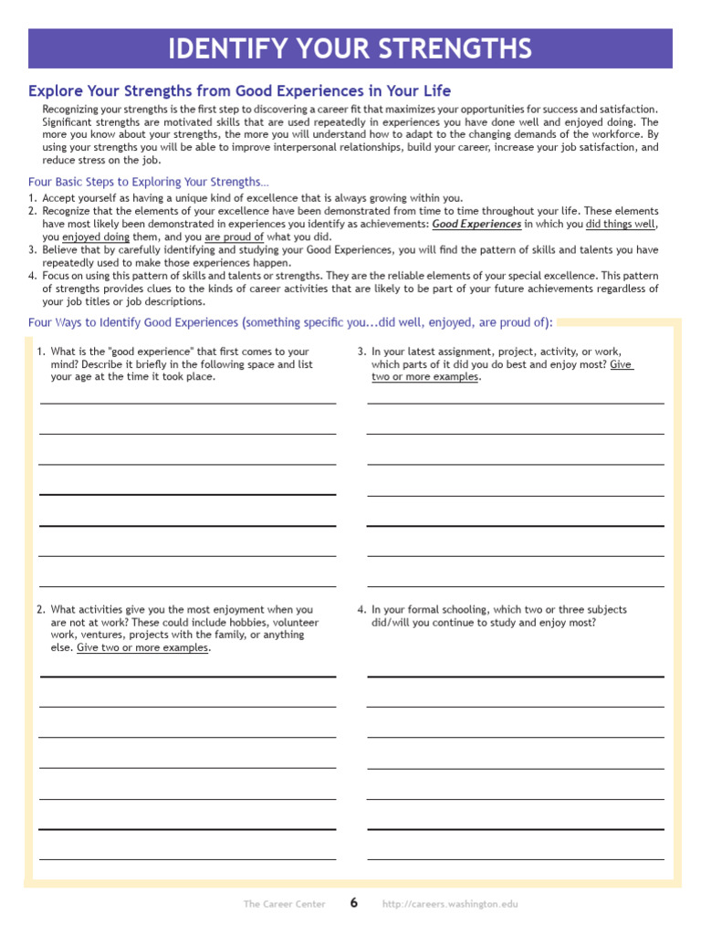 Dependable Strengths Exercises | PDF | Cognition | Career & Growth