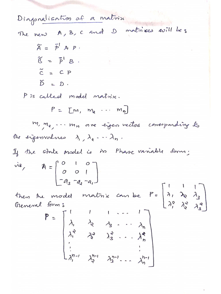Diagonalisation | PDF