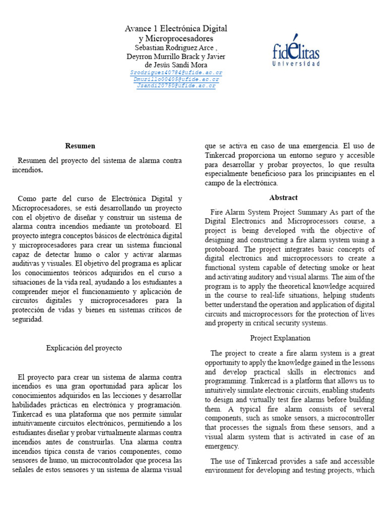 Avance - 1 - Electronica - Digital - y - Microprocesadores - 4 - 1 2 | PDF