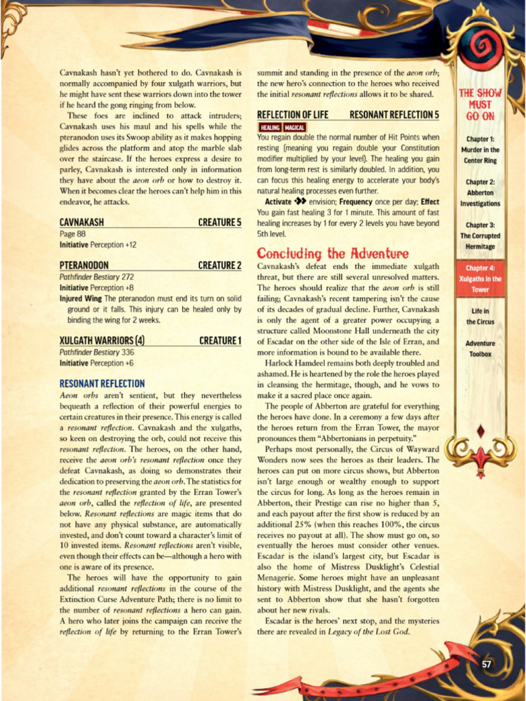 Extinction Curse Life in Circus | PDF