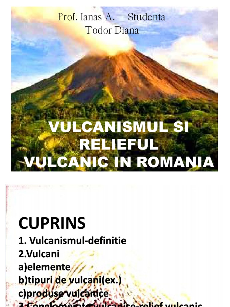 Vulcanism Si Relief Vulcanic in Romania | PDF