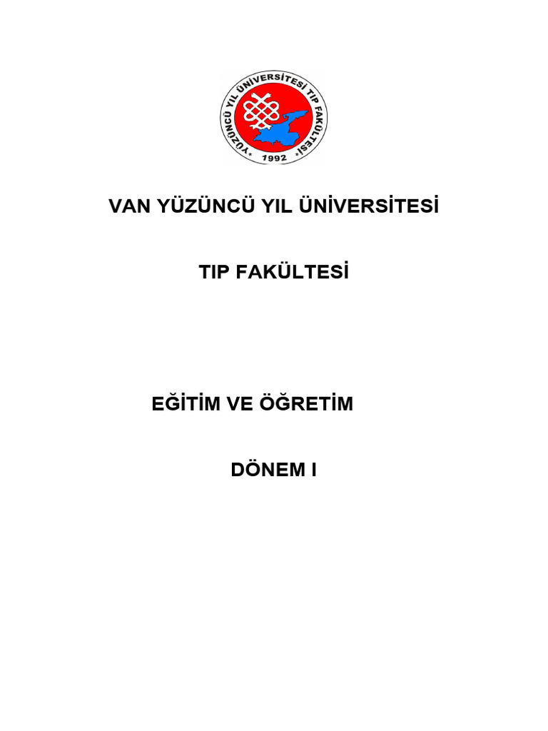 2024-2025 DONEM I Lisans Ders Programi | PDF