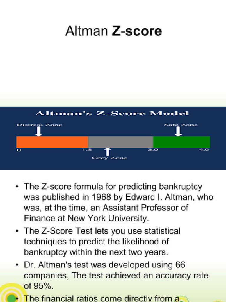 Altman Z Score | PDF