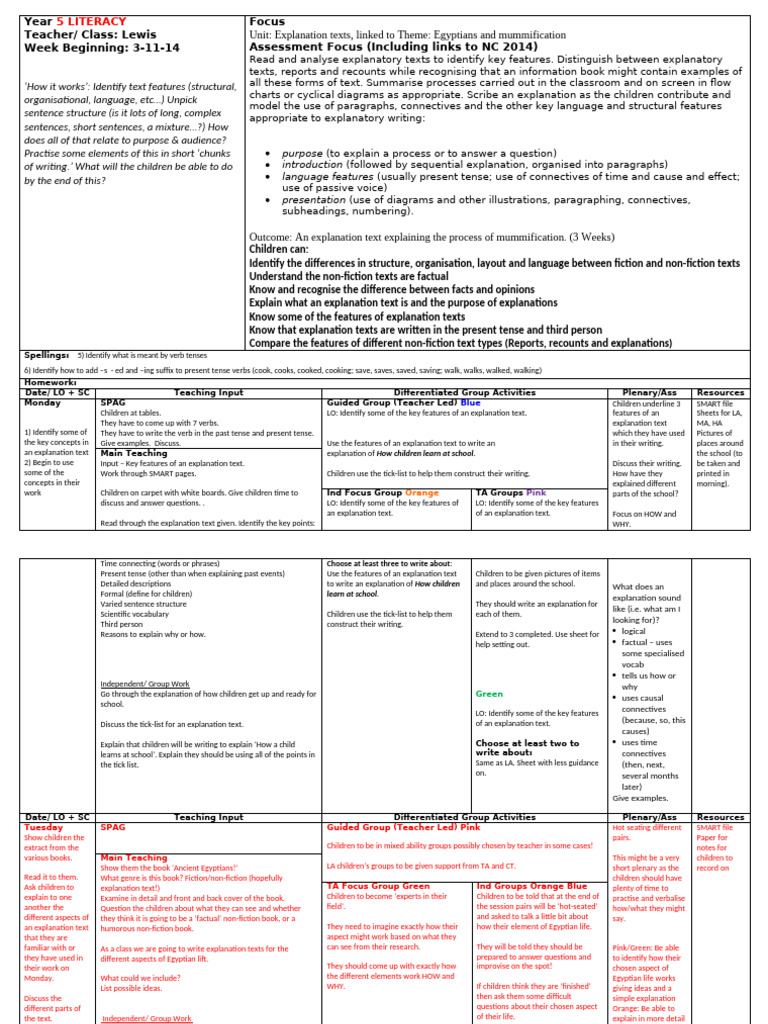 Explanation Texts | PDF