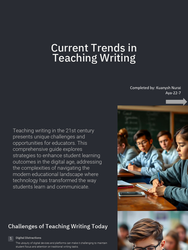 Current Trends in Teaching Writing | PDF