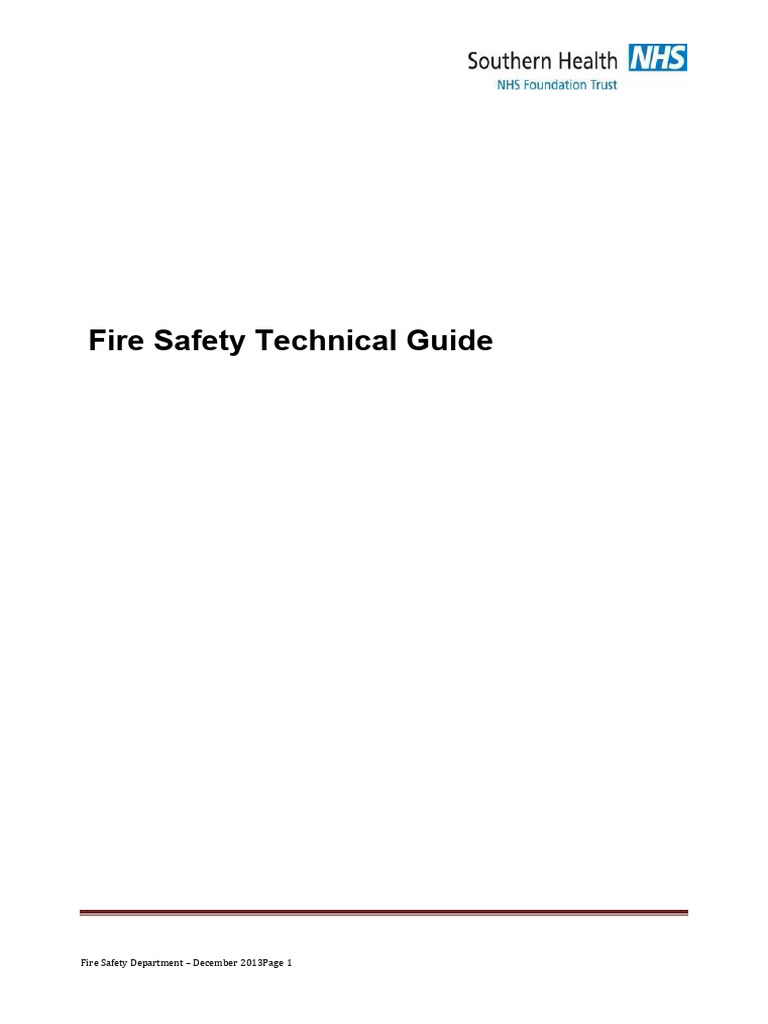 Fire Safety Technical Guide | PDF