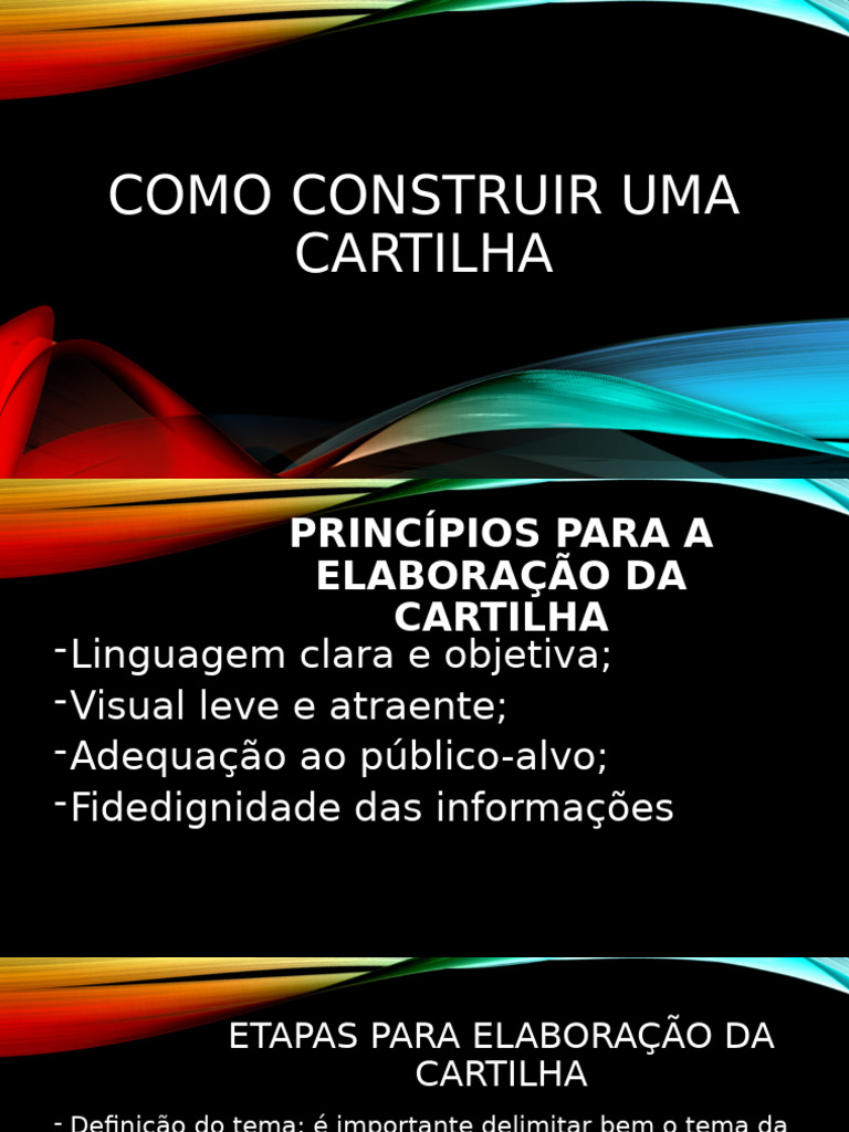 Como Construir Uma Cartilha | PDF