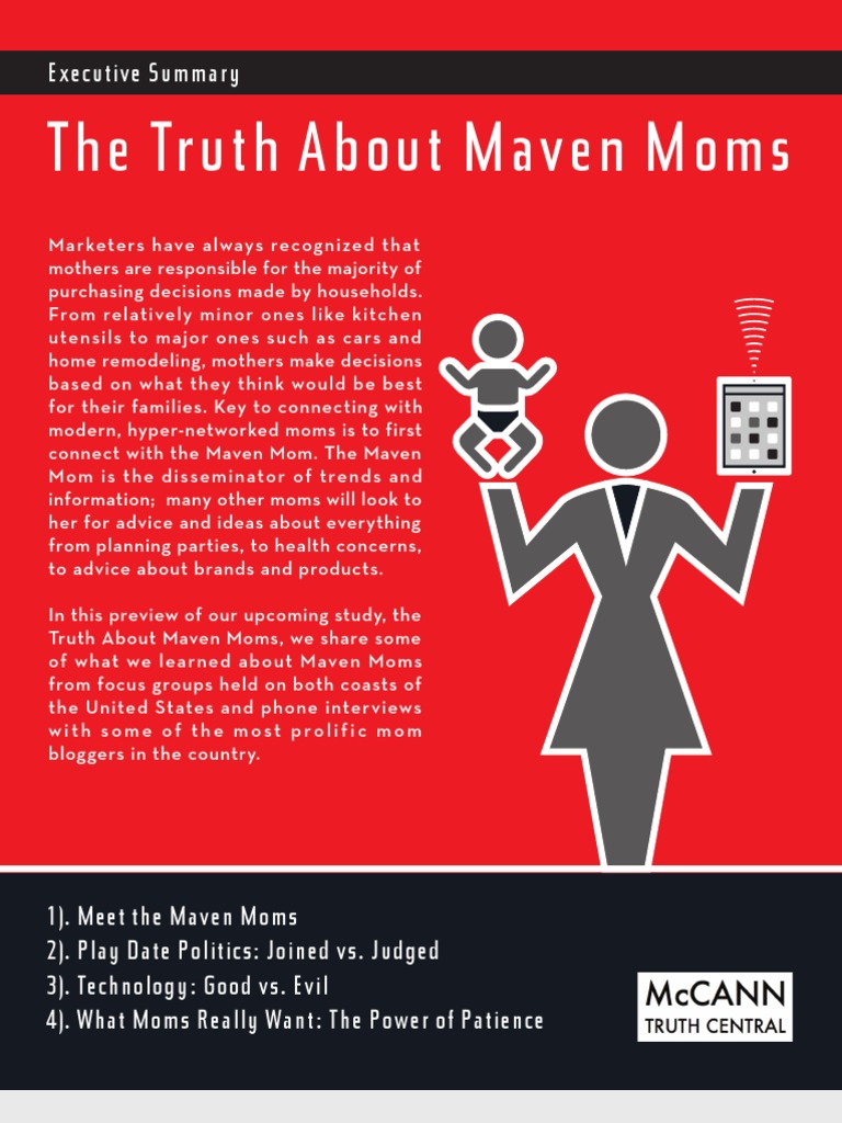 The Truth About Maven Moms Executive Summary | PDF