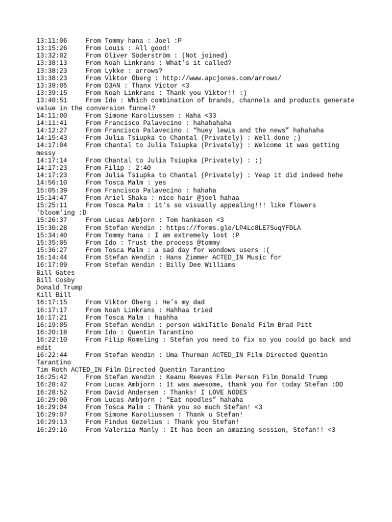 Meeting Saved Chat | PDF
