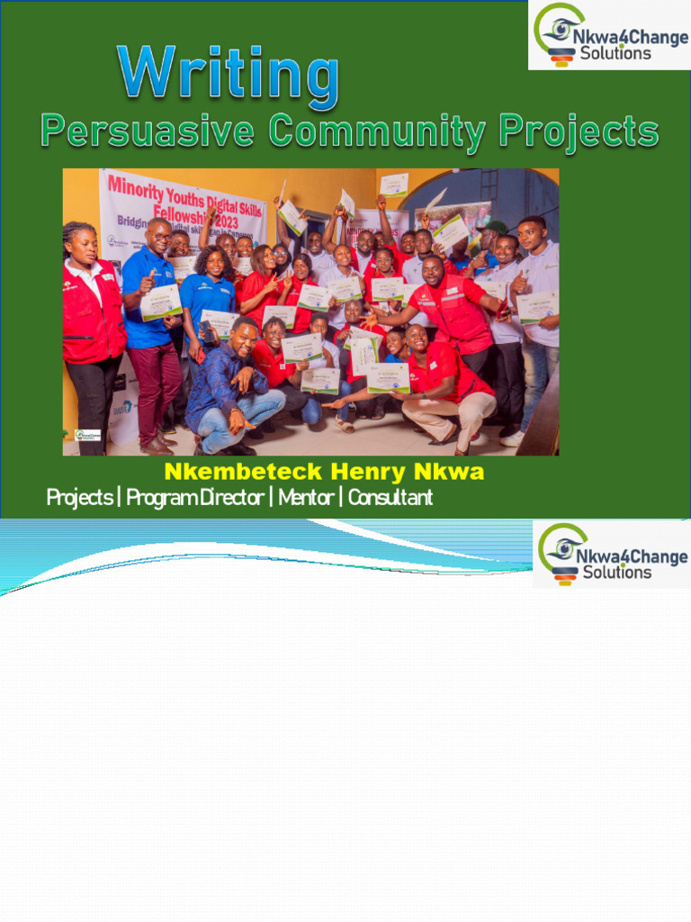 Writing Persuasive Community Development Projects | PDF | Monitoring ...