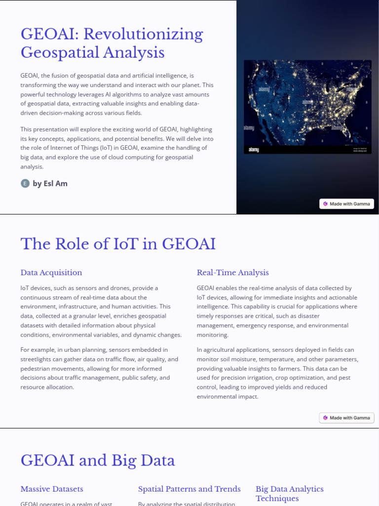 GEOAI Revolutionizing Geospatial Analysis | PDF