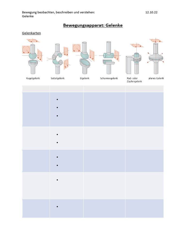 2) Skript Gelenke | PDF