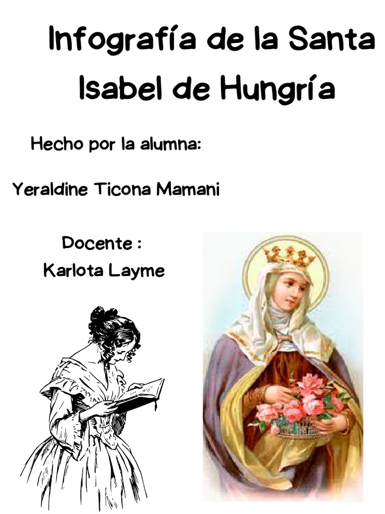 Infografía de la Santa Isabel de Hungría | PDF
