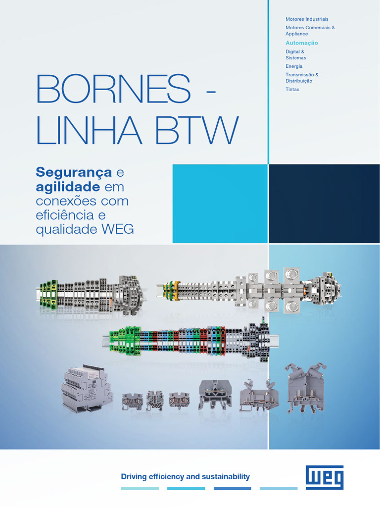 WEG Bornes Linha BTW 50022910 Catalogo Portugues BR DC | PDF