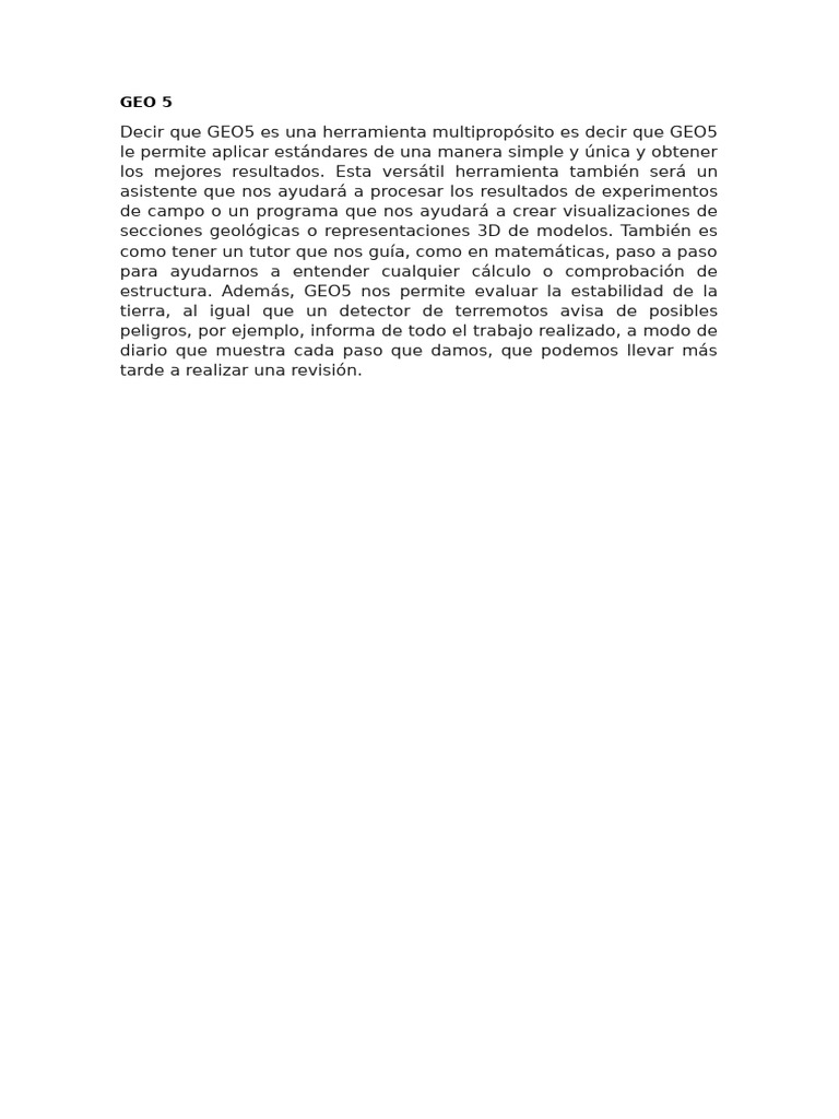 Geo 5 | PDF