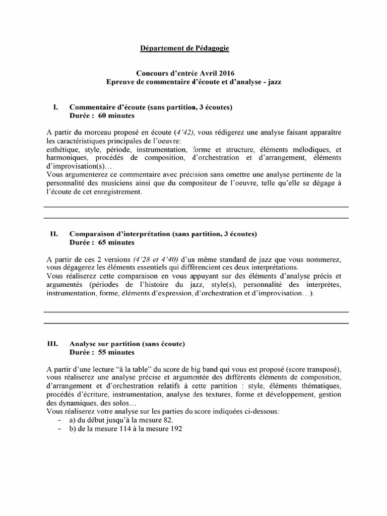 Pedago - Avril2016 Com TXT Jazz - 2 | PDF