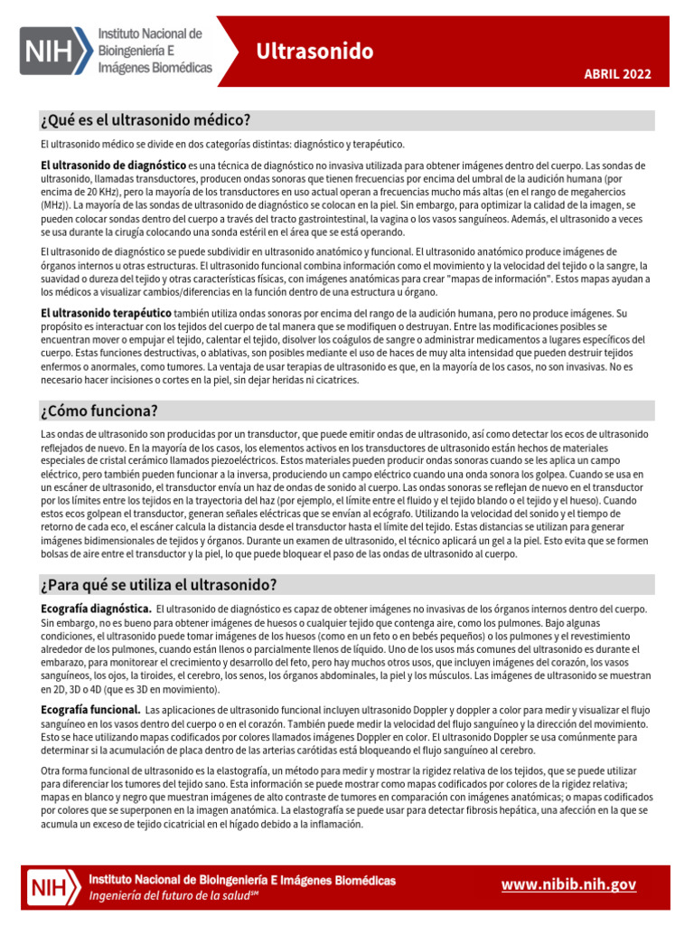 Ultrasonido | PDF