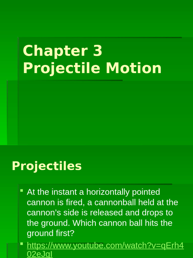 07 CH 3 Projectile Motion | PDF
