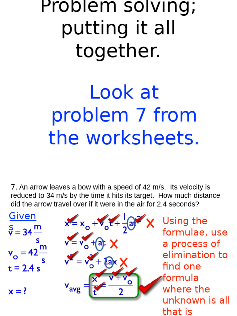 06+kine+ Alg+Prob+Solv+Final+Step | PDF