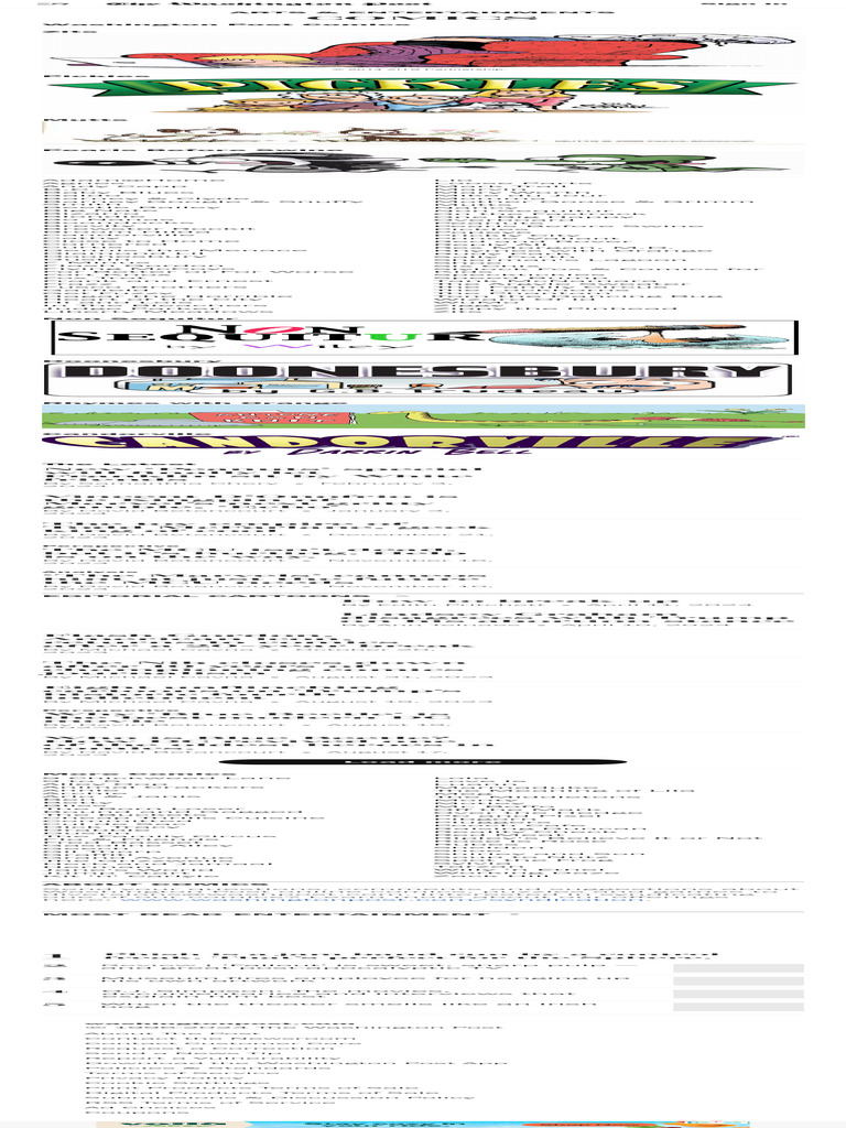 Comics - The Washington Post | PDF | Comics Characters | North American ...