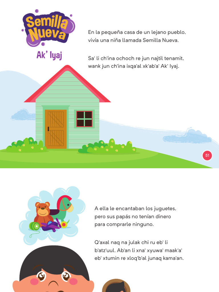 Cuentos Infantiles en Q'eqchi' y Español | PDF